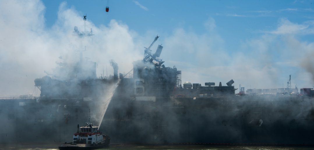 Ship fire is out as investigations begin - Defense & Aerospace Report