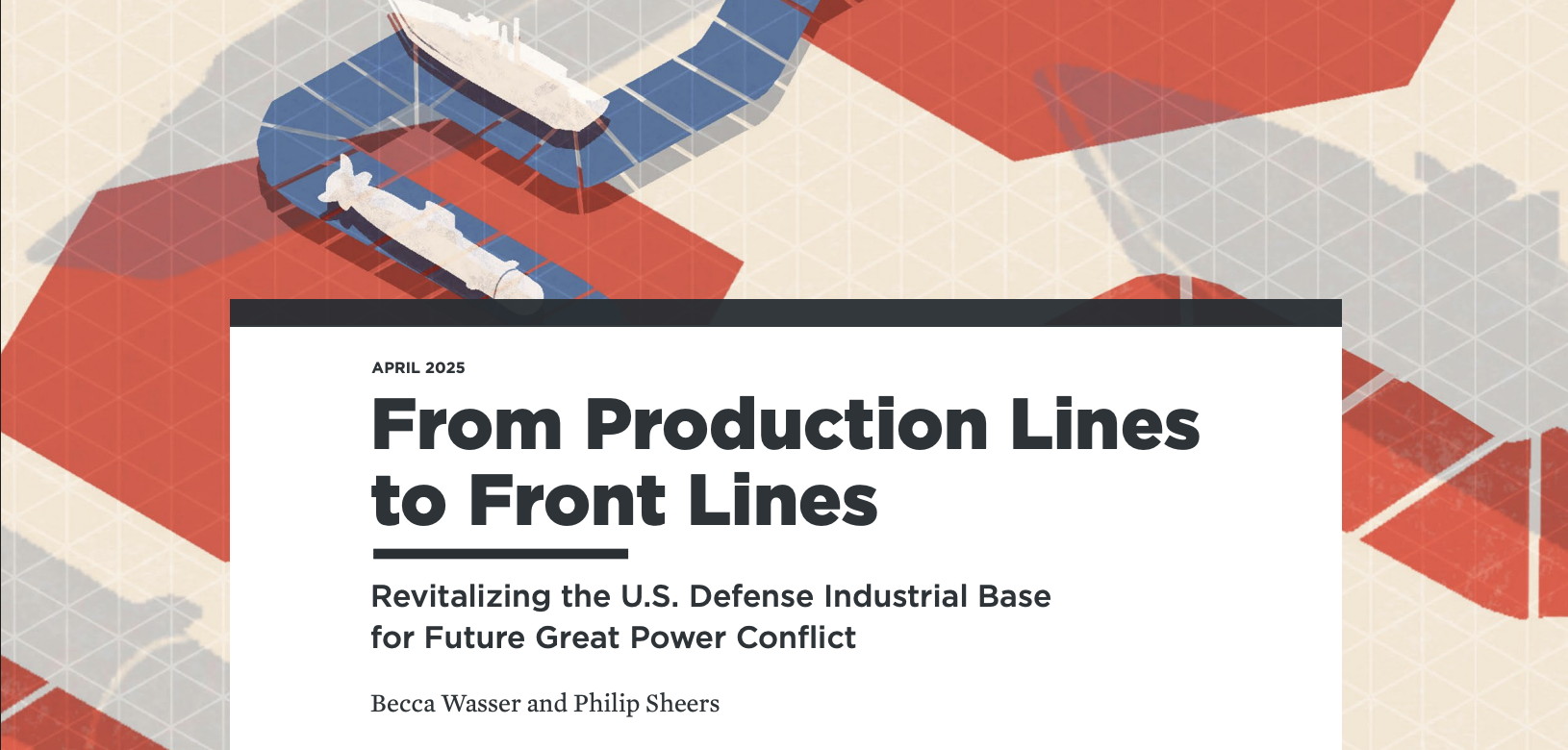 DEFAERO Strategy Series [Apr 09, 25] CNAS' Becca Wasser and Phil Sheers ...